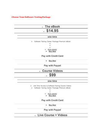 sotware testing curriculum | PDF