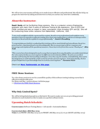 sotware testing curriculum | PDF