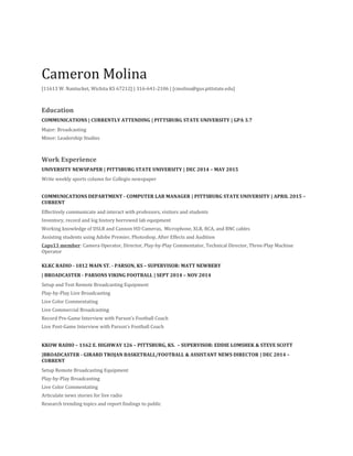 Updated Resume | PDF