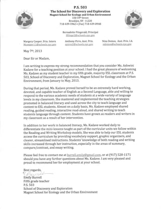 Refrence letter 1 | PDF