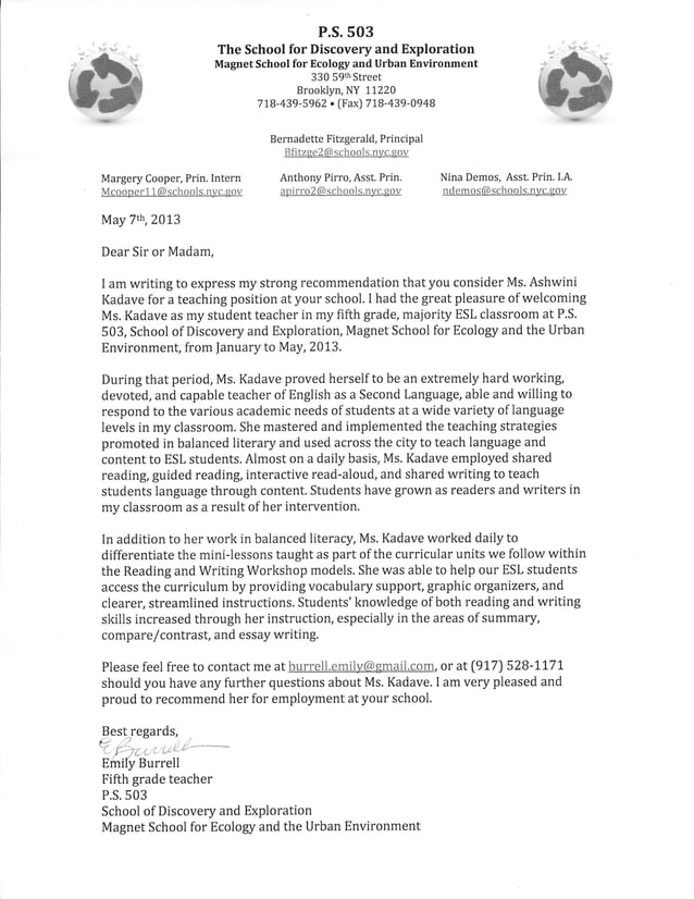 Refrence letter 1 | PDF