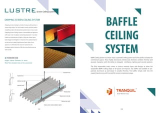 Baffle Ceiling System - Innovative Architectural Ceiling Solutions | PDF
