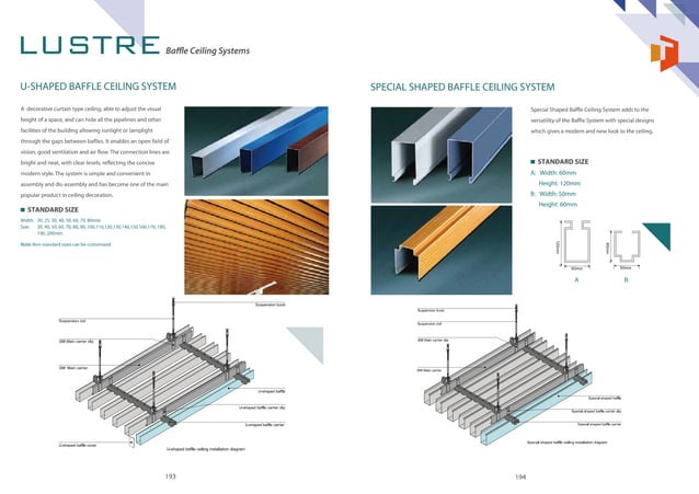 Baffle Ceiling System.pdf , Tranquil Baffle ceiling system | PDF
