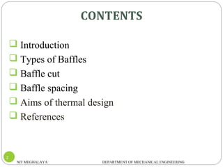 Baffle plate Persentation | PPT