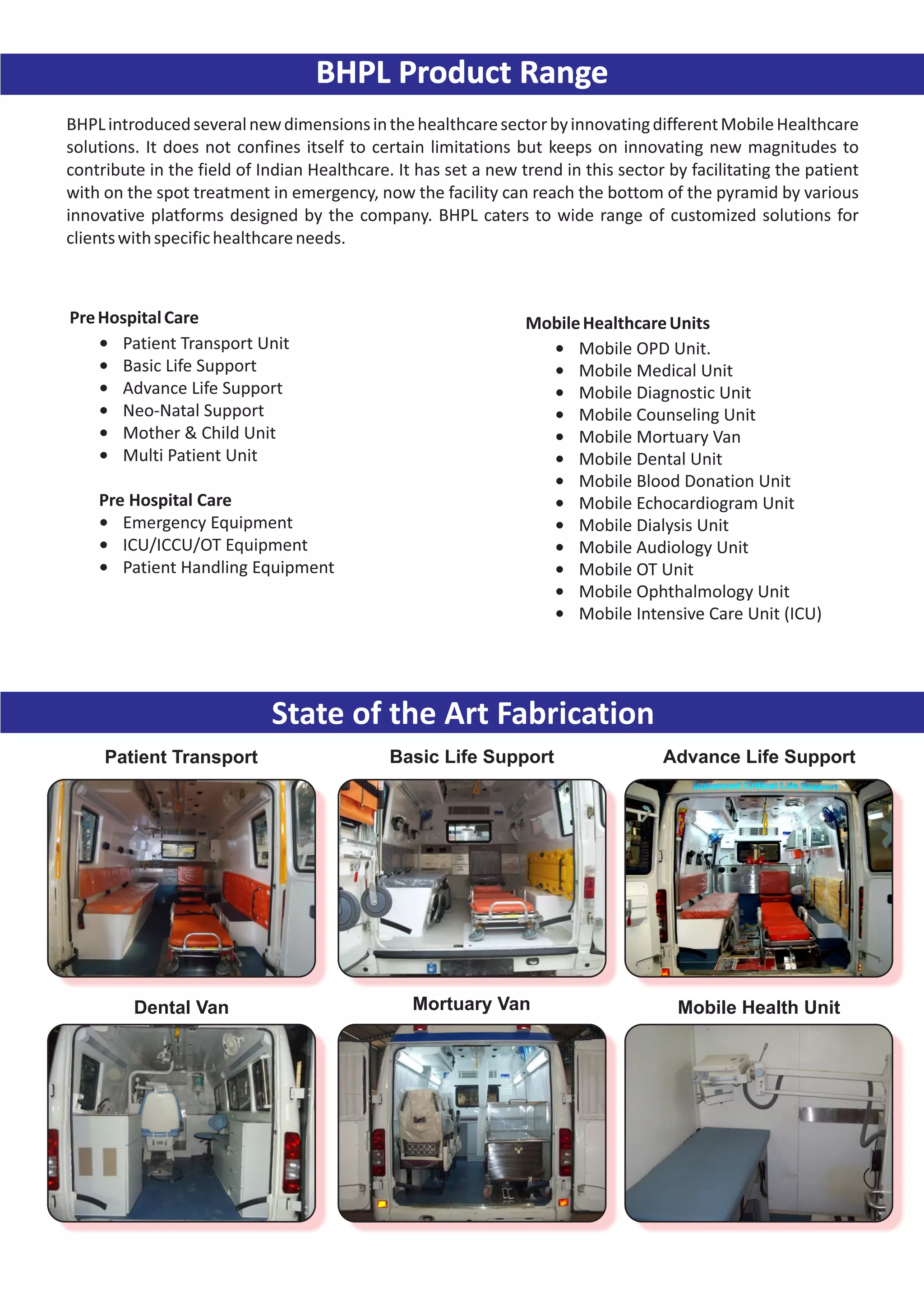 Bafna Healthcare Pvt. Limited, Faridabad, Mobile Healthcare Solutions | PDF