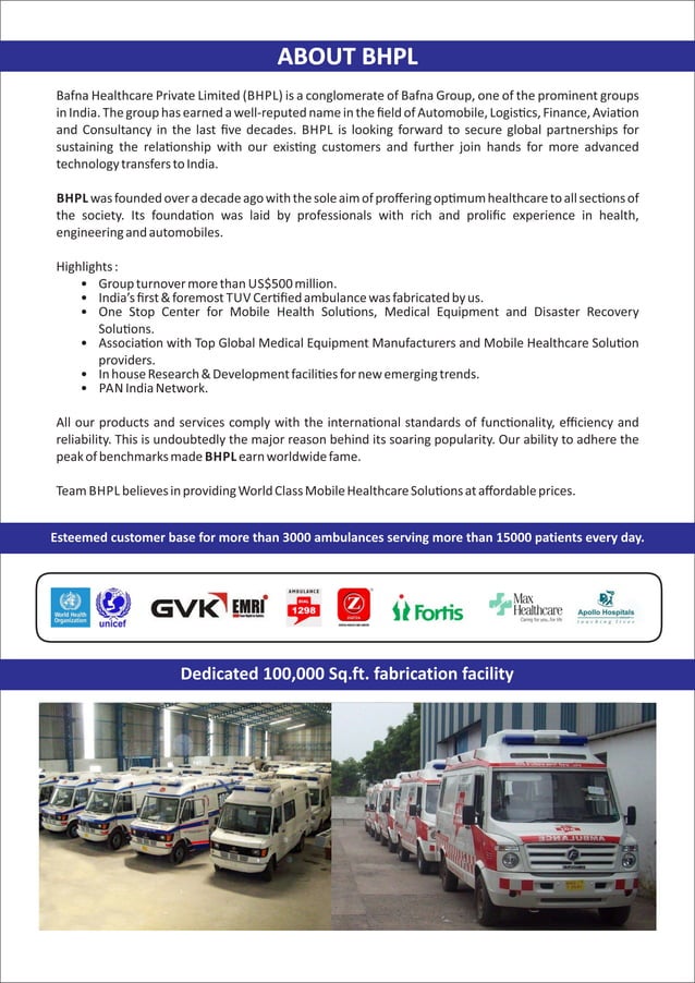 Bafna Healthcare Pvt. Limited, Faridabad, Mobile Healthcare Solutions | PDF