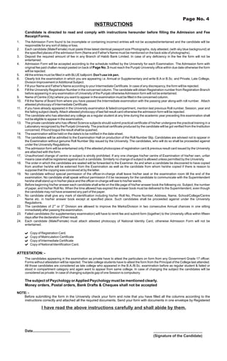 Ba form private | PDF