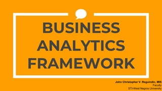 BA Framework, Anaytics and types newest Farmeowrk.pptx