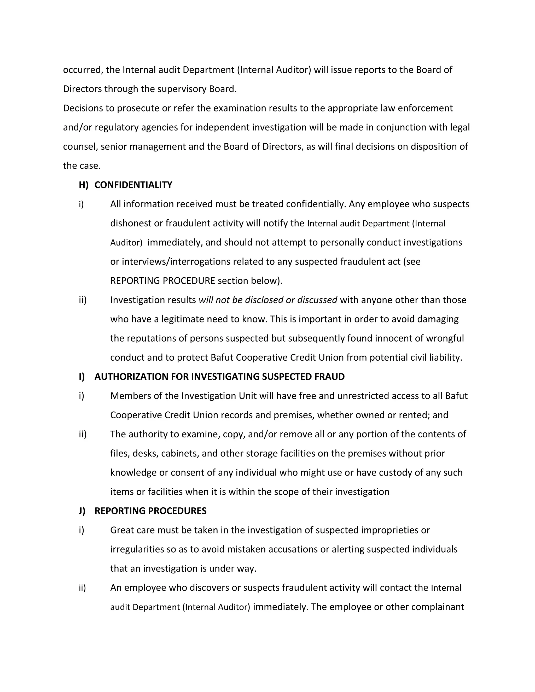 Bafut cooperative credit union fraud policy | DOC | Business Accounting ...