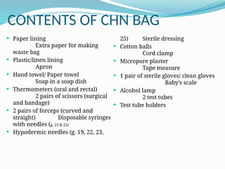 Comprehensive Guide to Community Health Nursing Bag Technique and Urine ...