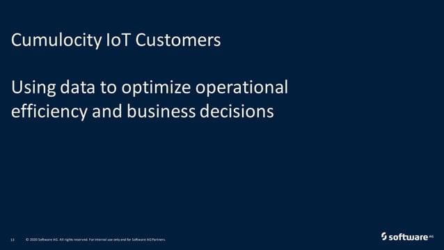 Connecting & Sensing | Software AG | PPT