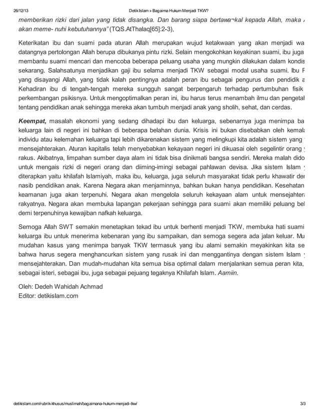 Bagaimana hukum menjadi tkw | PDF