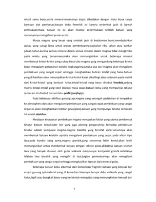 Bagaimana batuan beku_terbentuk | PDF