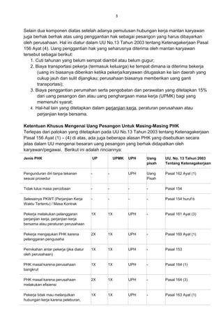 Bagaimana cara menghitung uang pesangon | DOC
