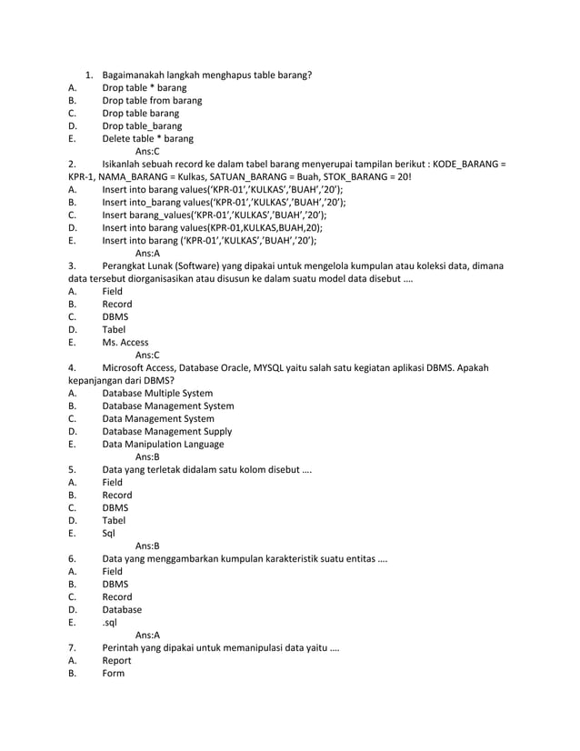 Bagaimanakah langkah menghapus table barang.docx