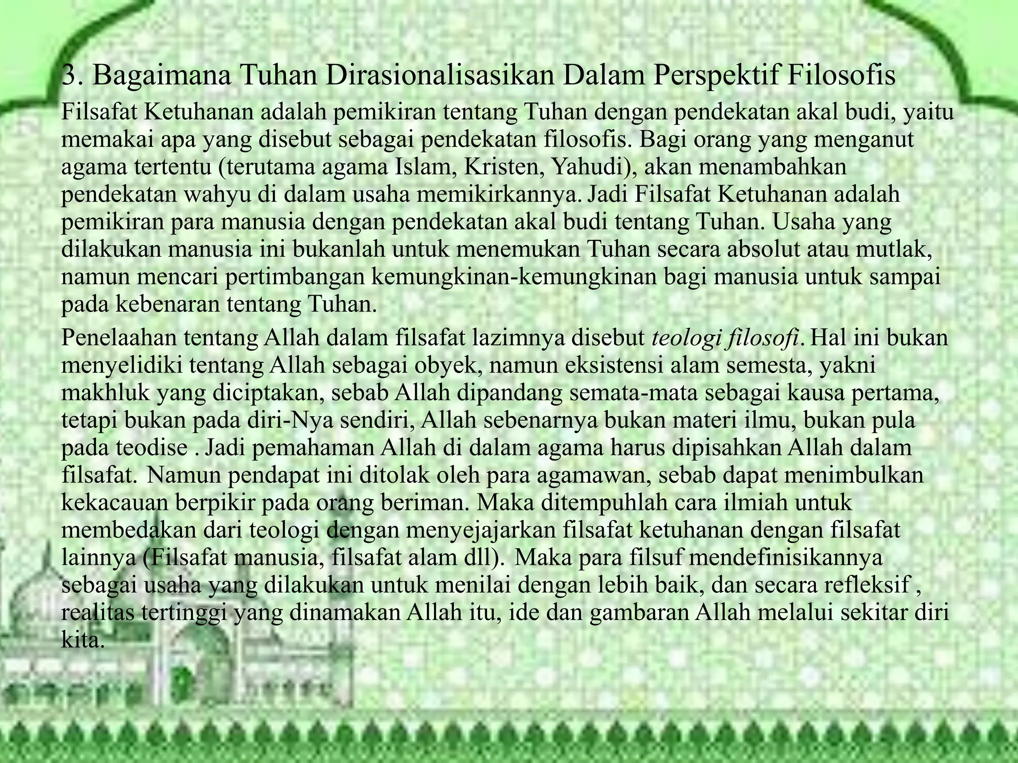 Bagaimana manusia bertuhan-- materi kuliah agama islam | PPTX