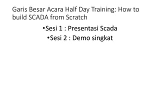 Bagaimana membangun sistem scada dari konsep untuk PDAM | PPTX