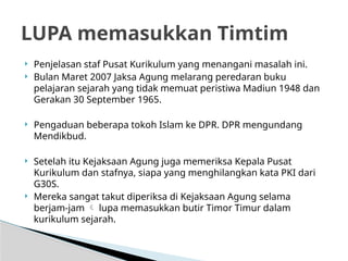 CATATAN SEJARAH TIMOR TIMUR DI INDONESIA | PPTX