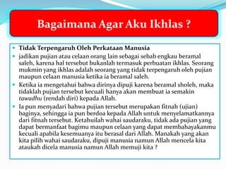 Bagaimana menjadi orang yg ikhlas | PPTX