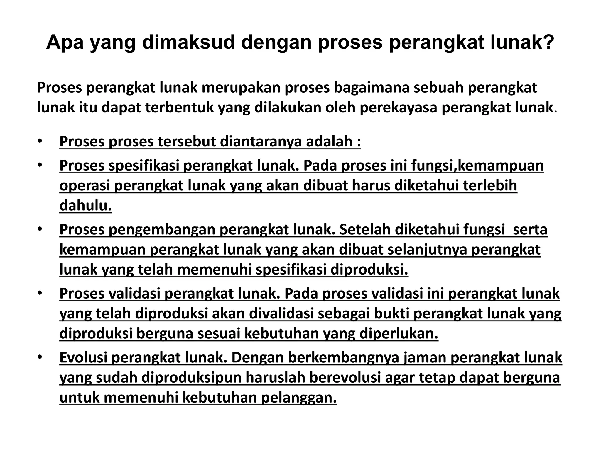 perkembangan perangkat lunak | PPTX