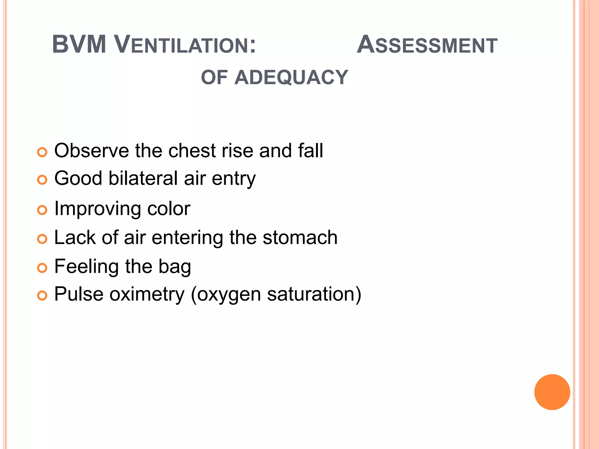 Bag and mask Ventilation | PPTX