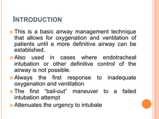 Bag and mask Ventilation | PPTX