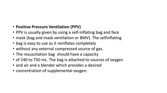 Bag and Mask Ventilation.pptx | Lung and Respiratory Health | Diseases and Conditions