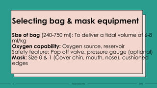 BAG AND MASK VENTILATION................... | PPTX