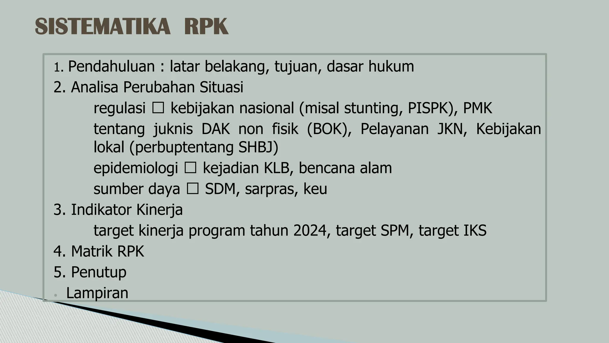 BAGAN PERENCANAAN 2024 | PPTX