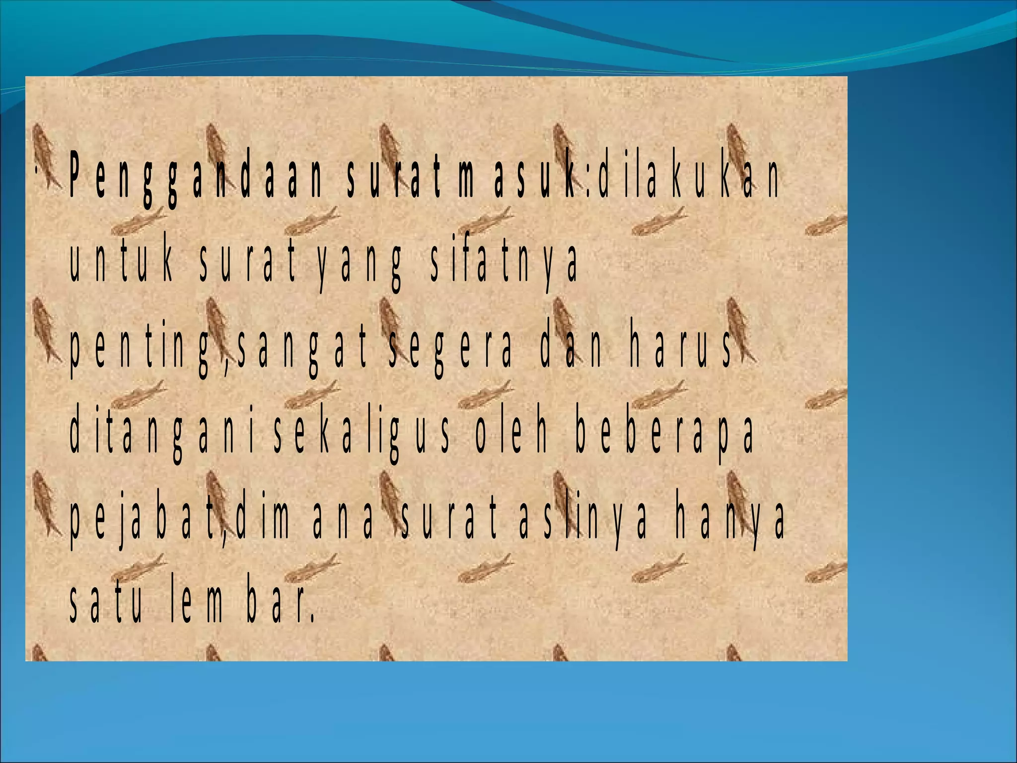 Bagan surat msuk 2 | PPT