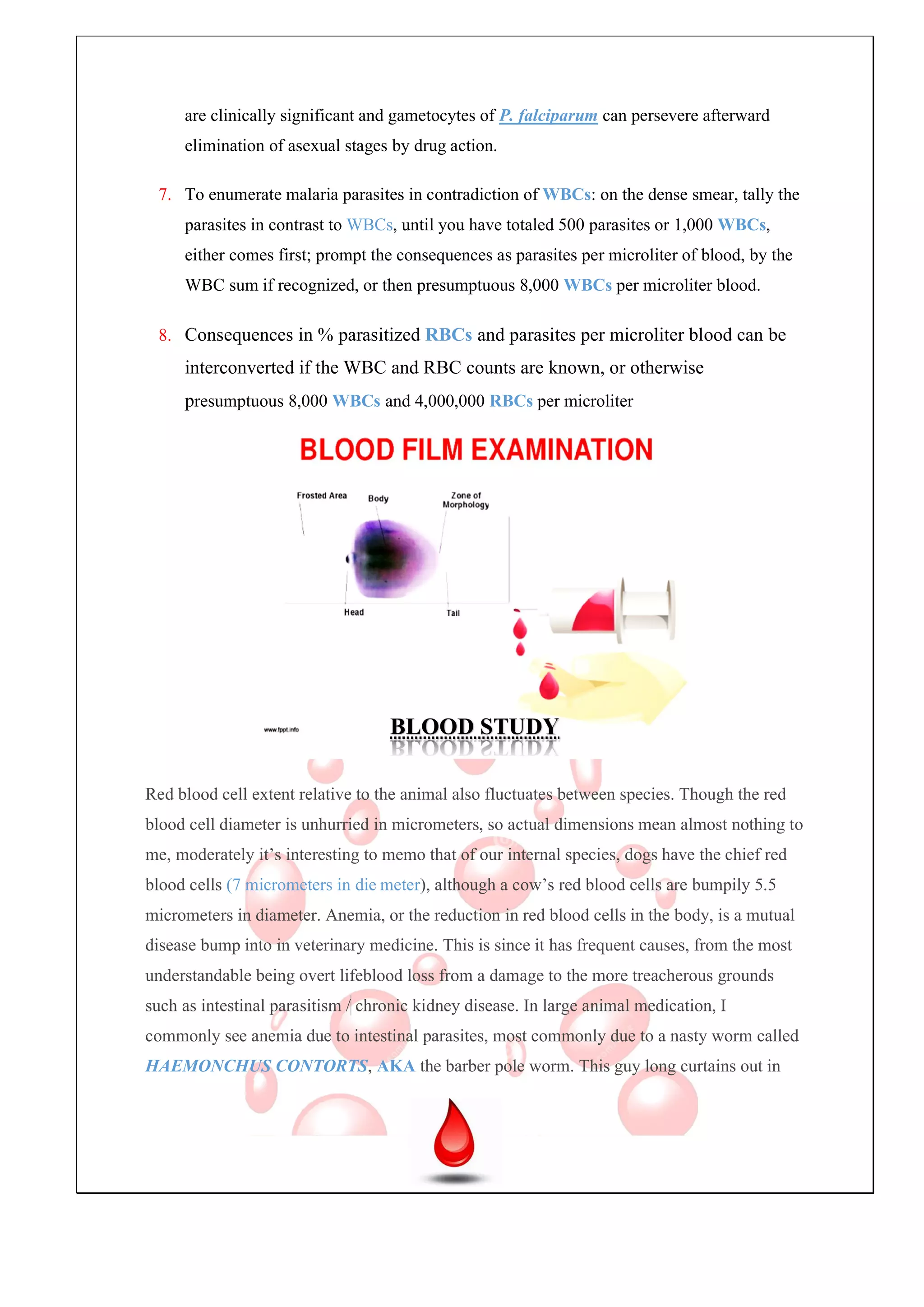 Microscopic study of blood | PDF