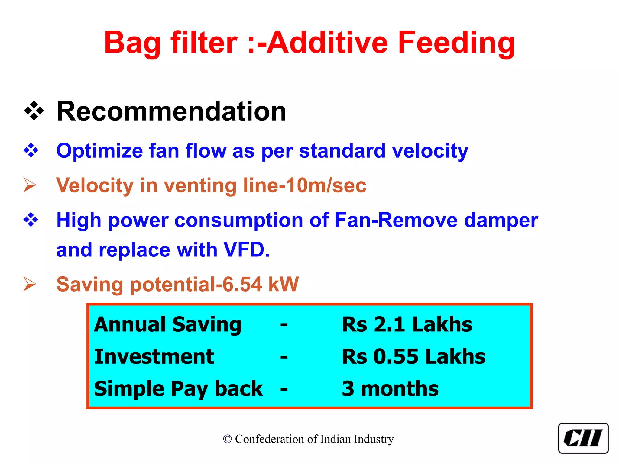 Bag filter optimization in Cement Industry | PDF