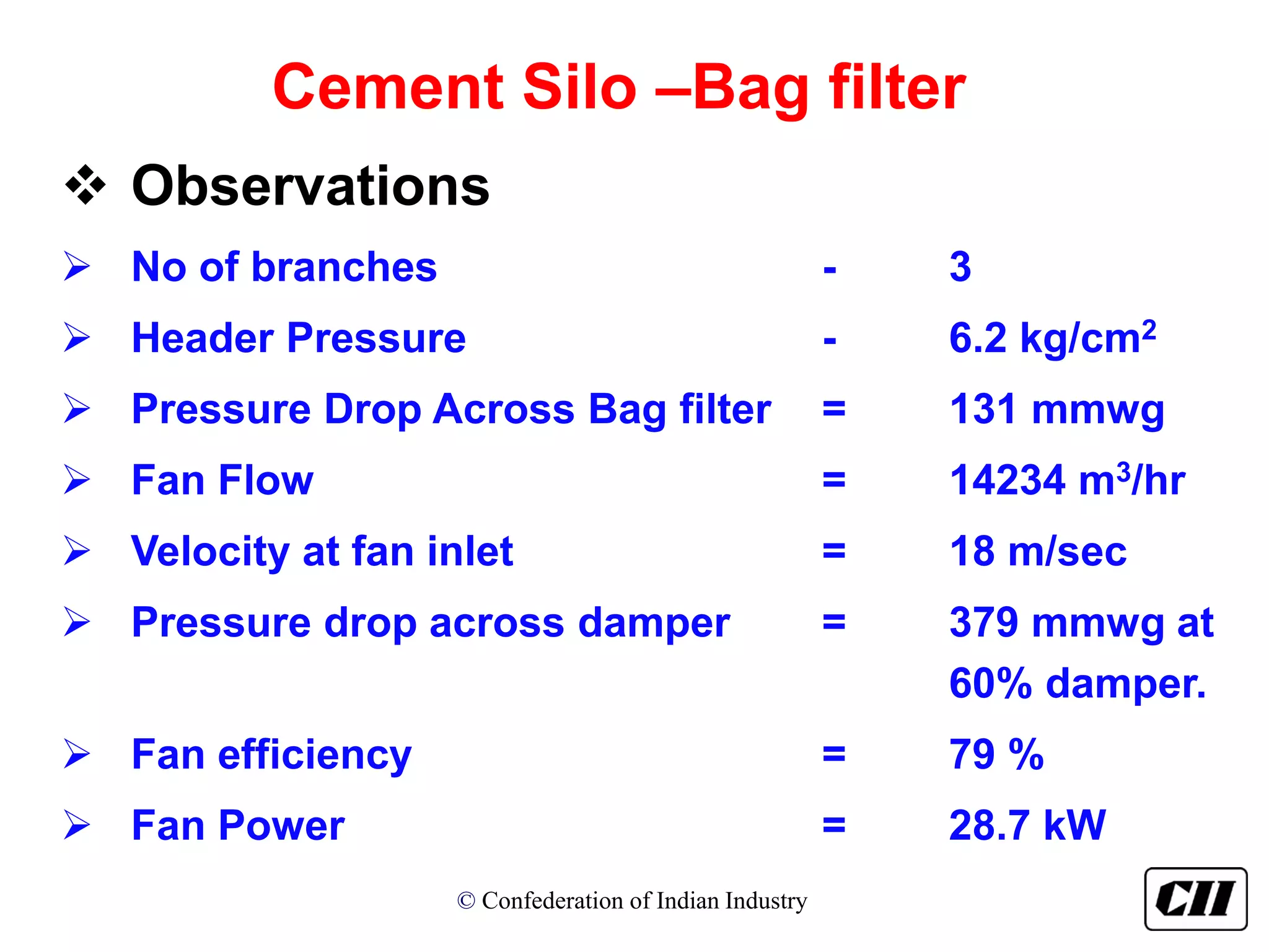 Bag filter optimization in Cement Industry | PDF