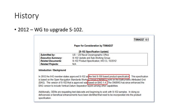 Bathymetric Attributed Grid (BAG) format | PPT
