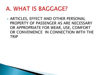 Baggage | PPTX