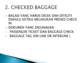Baggage | PPTX
