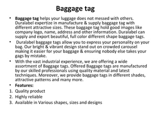 Baggage tag | PPT