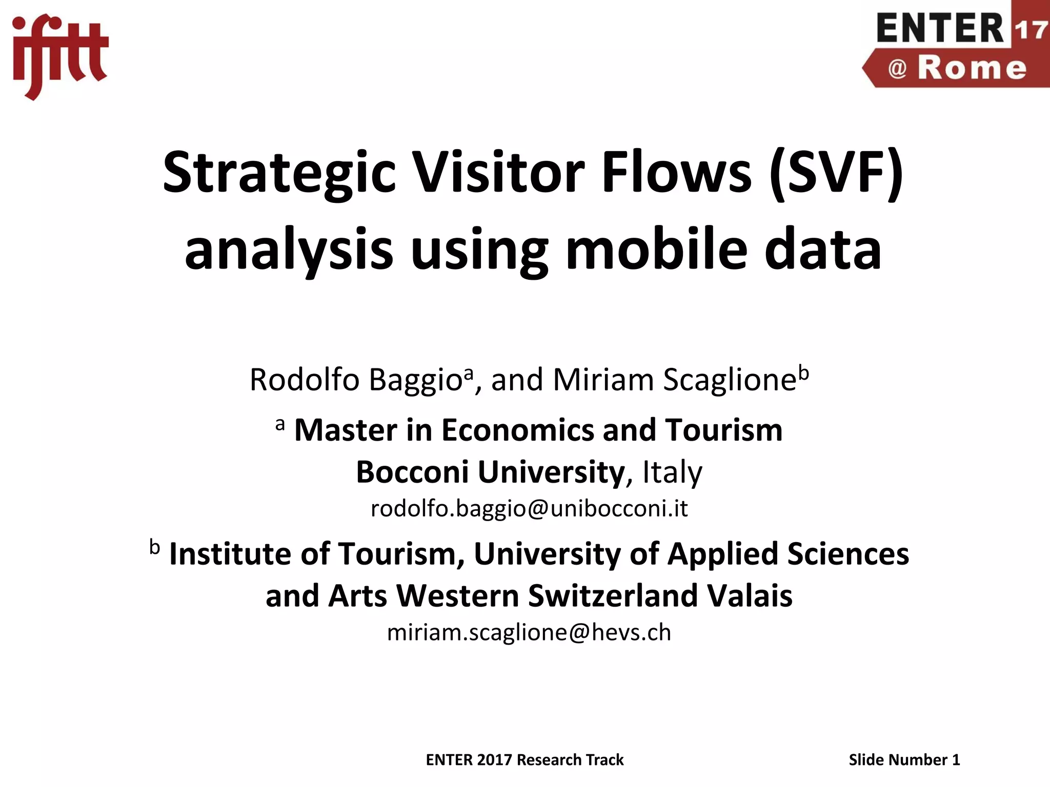 Strategic Visitor Flows (SVF) analysis using mobile data | PDF | Travel