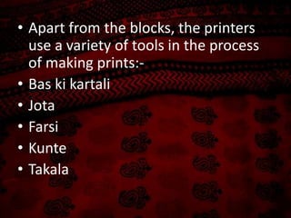 HISTORY OF DESIGN & FASHION “BAGH PRINTS” | PPTX