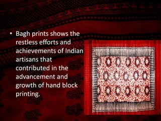 HISTORY OF DESIGN & FASHION “BAGH PRINTS” | PPTX