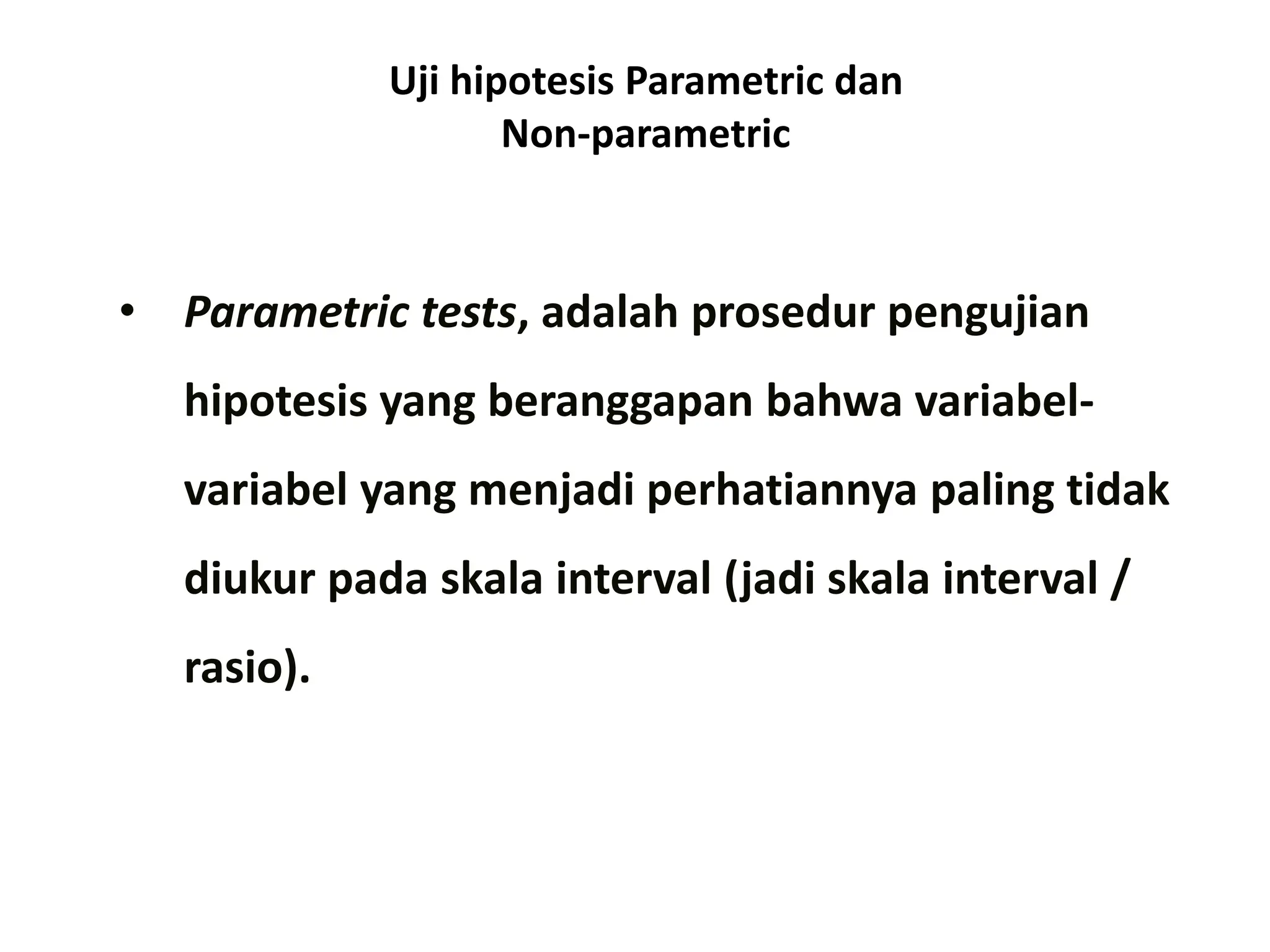 bagian 2 pengujian hipotesis deskriptif 1 sampel | PPTX