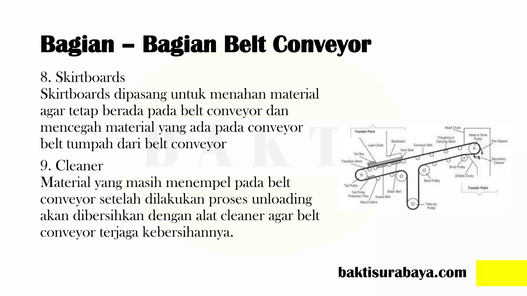 Bagian - Bagian Belt Conveyor | PDF