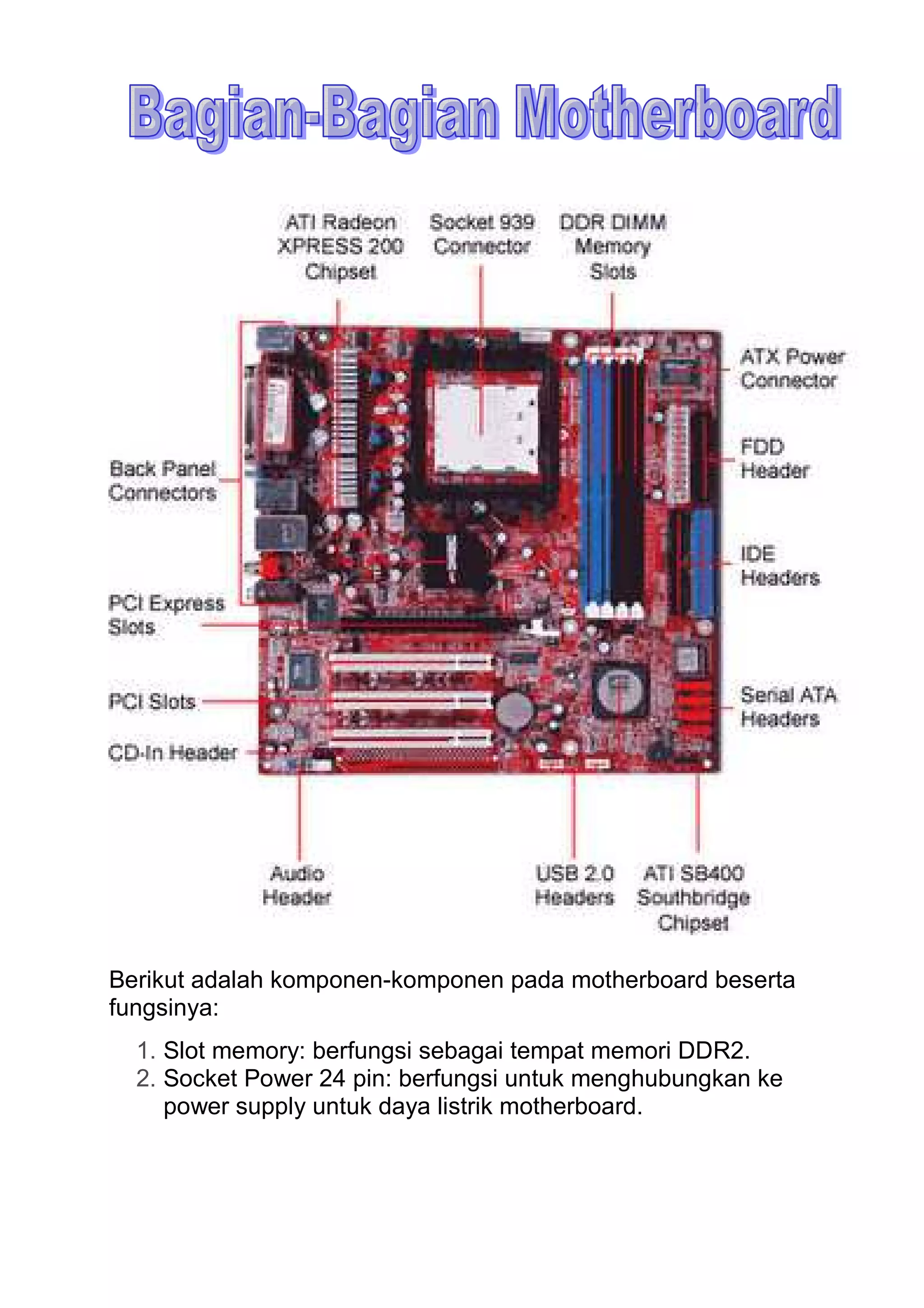 Bagian bagian cpu komputer | PDF