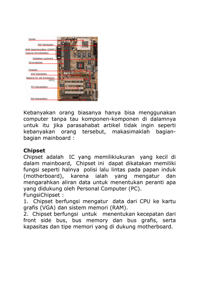 Bagian bagian cpu komputer | PDF