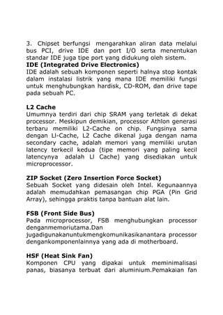 Bagian bagian cpu komputer | PDF