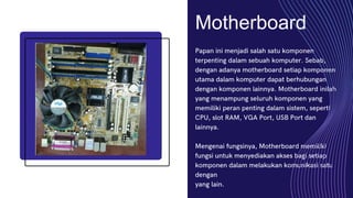 Bagian bagian komputer | PPTX