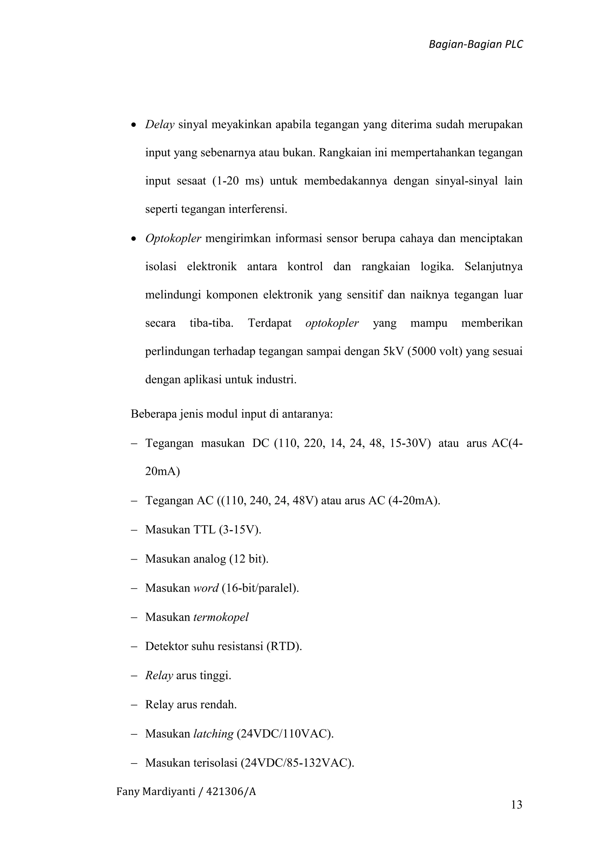 Bagian bagian plc | PDF