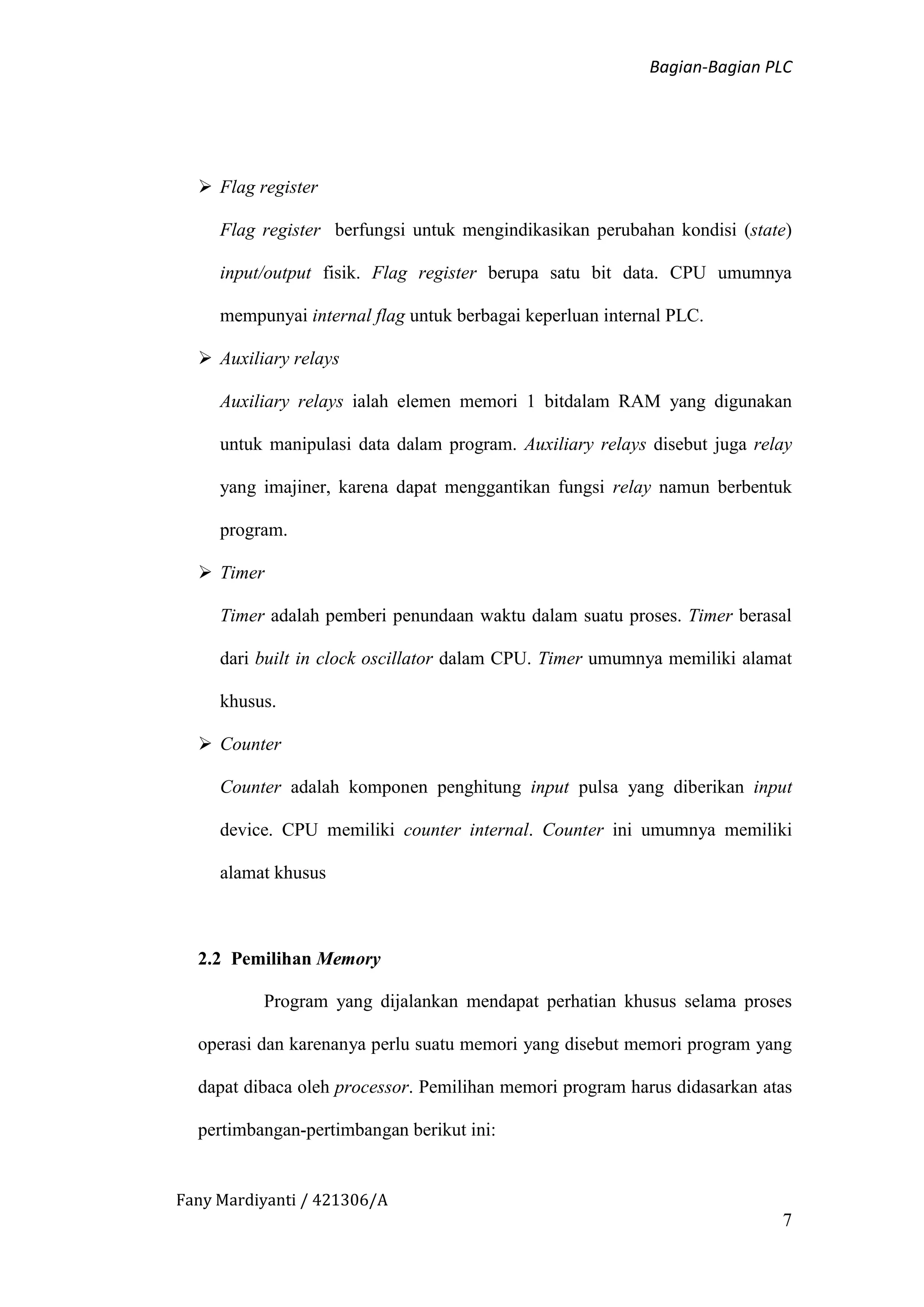 Bagian bagian plc | PDF