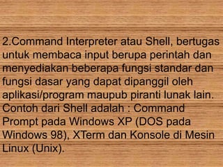 Bagian bagian sistem operasi | PPT