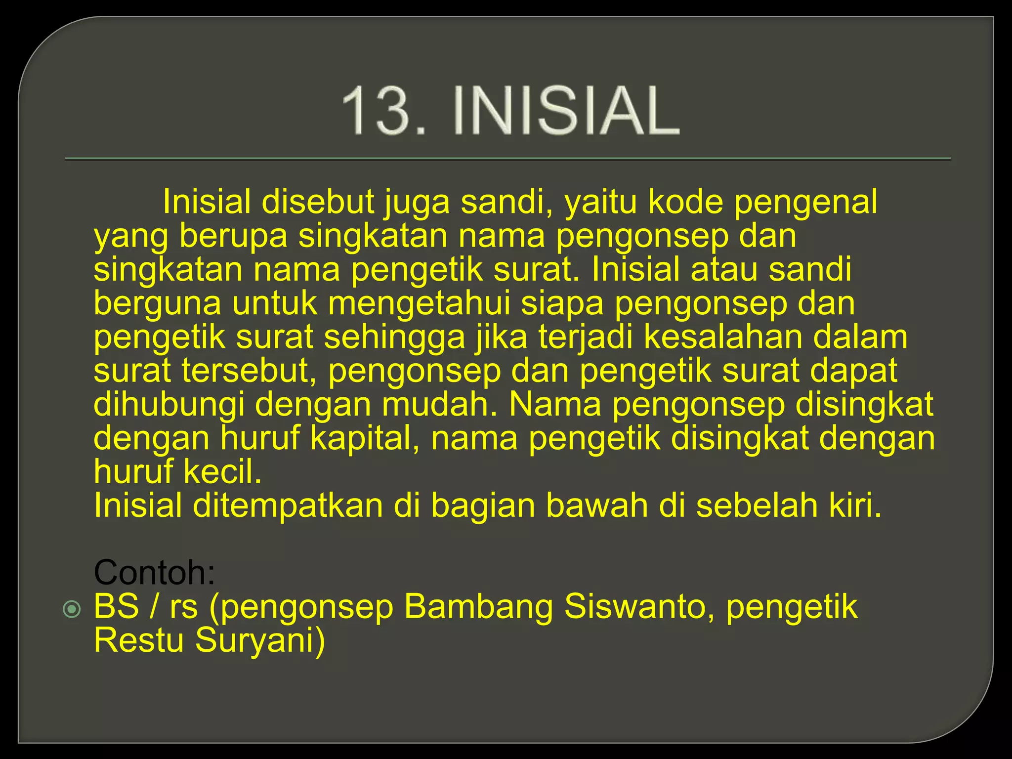 Bagian-Bagian Surat dan Cara Penulisan | PPTX